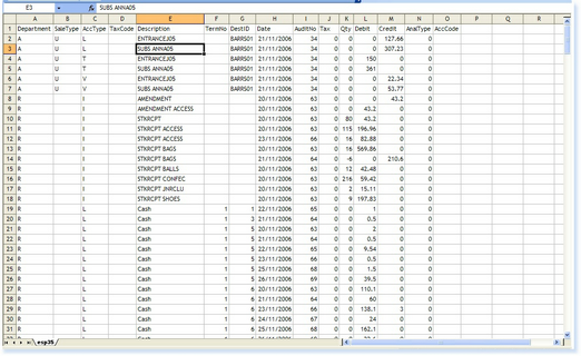 Analysis Audit Trail Report to Excel
