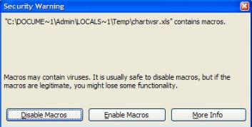 Macro Security Warning