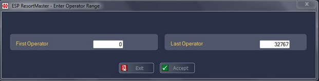 Operator Sales Report